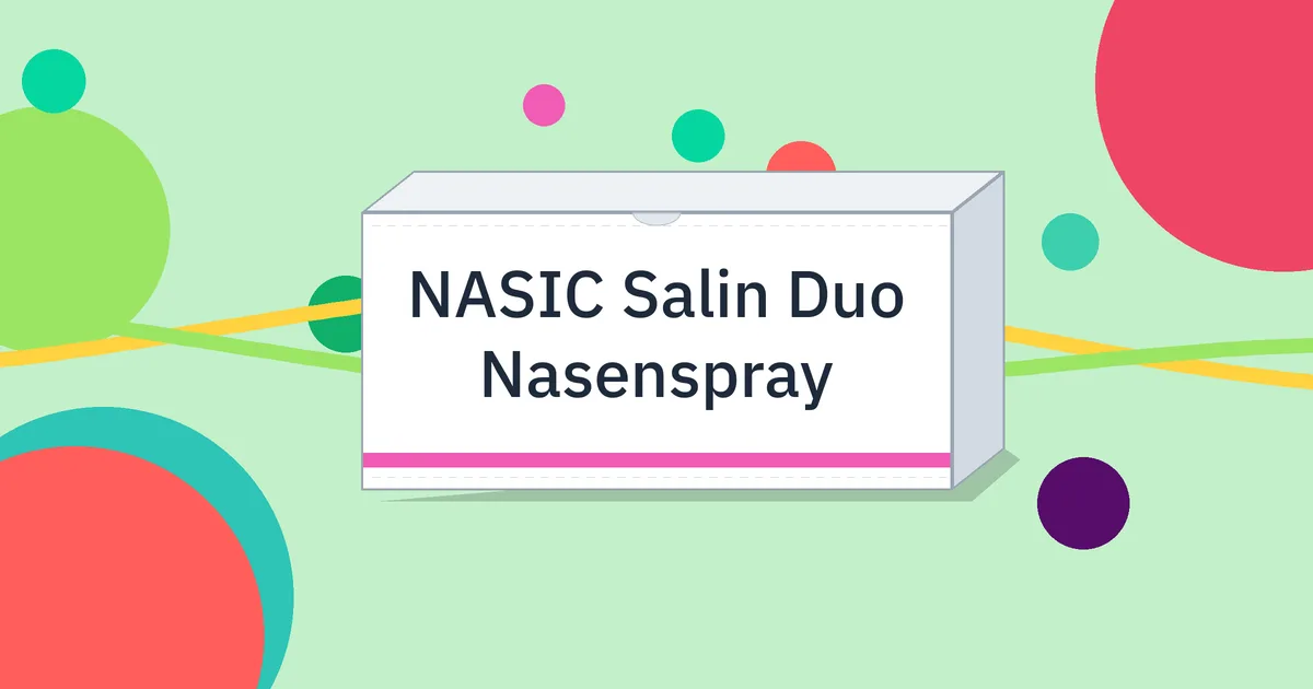 Symbolbild: Packung mit der Aufschrift NASIC Salin Duo Nasenspray (PZN 07235255) – Verfügbarkeit und Bezug in Apotheken in Frankfurt am Main