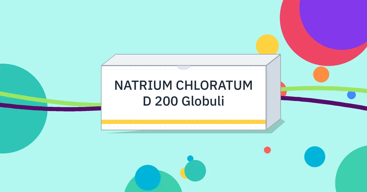 Symbolbild: Packung mit der Aufschrift NATRIUM CHLORATUM D 200 Globuli (PZN 02122902) – Verfügbarkeit und Bezug in Apotheken in Frankfurt am Main