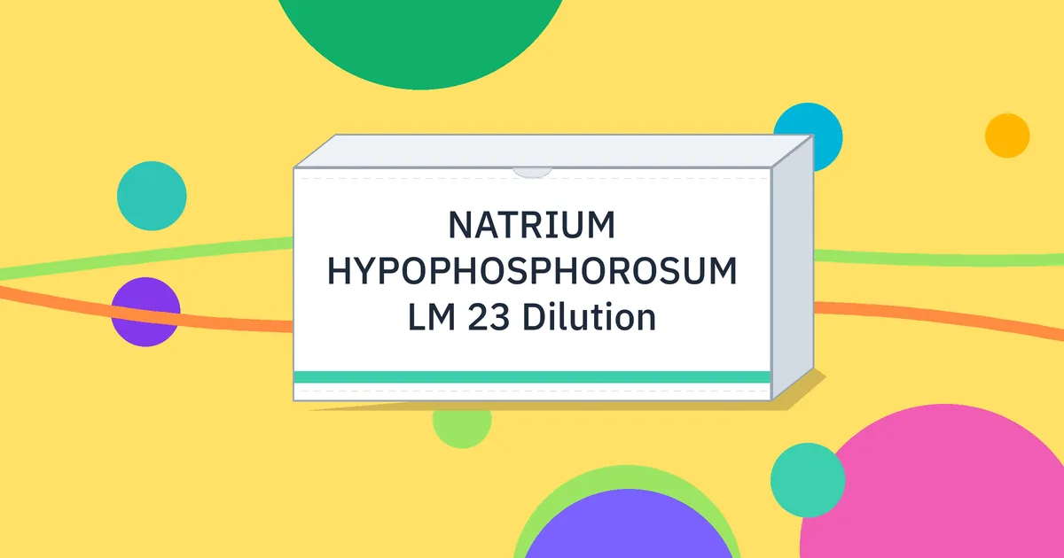 Symbolbild: Packung mit der Aufschrift NATRIUM HYPOPHOSPHOROSUM LM 23 Dilution (PZN 12963531) – Verfügbarkeit und Bezug in Apotheken in Frankfurt am Main