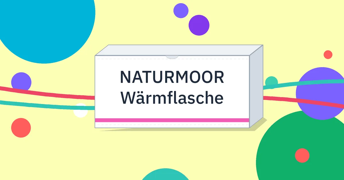 Symbolbild: Packung mit der Aufschrift NATURMOOR Wärmflasche (PZN 01055262) – Verfügbarkeit und Bezug in Apotheken in Frankfurt am Main
