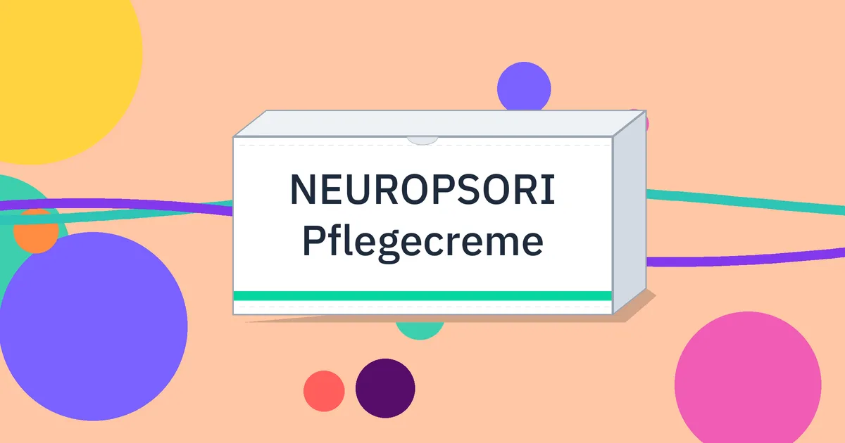 Symbolbild: Packung mit der Aufschrift NEUROPSORI Pflegecreme (PZN 01167216) – Verfügbarkeit und Bezug in Apotheken in Frankfurt am Main