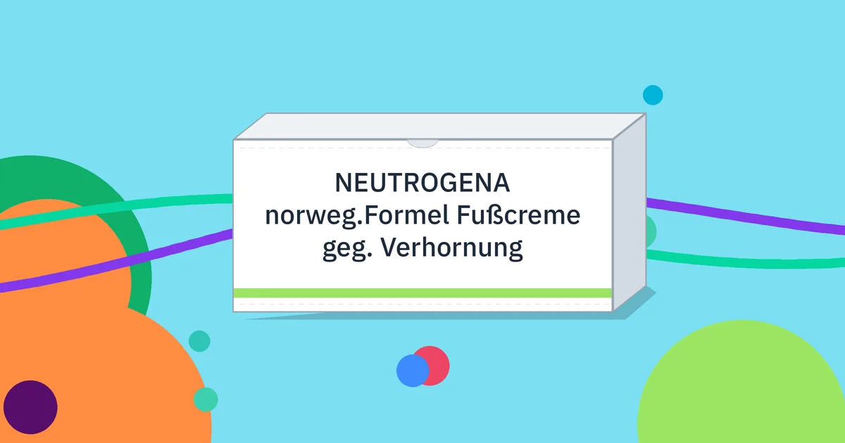 Symbolbild: Packung mit der Aufschrift NEUTROGENA norweg.Formel Fußcreme geg. Verhornung (PZN 01567045) – Verfügbarkeit und Bezug in Apotheken in Frankfurt am Main