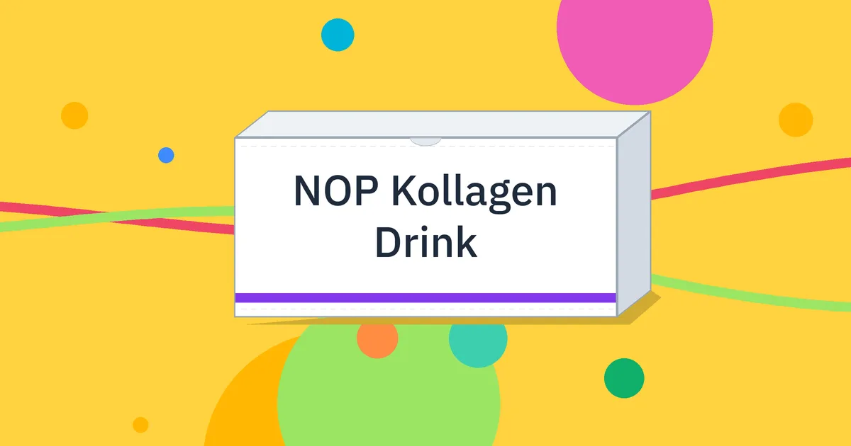 Symbolbild: Packung mit der Aufschrift NOP Kollagen Drink (PZN 18667093) – Verfügbarkeit und Bezug in Apotheken in Frankfurt am Main