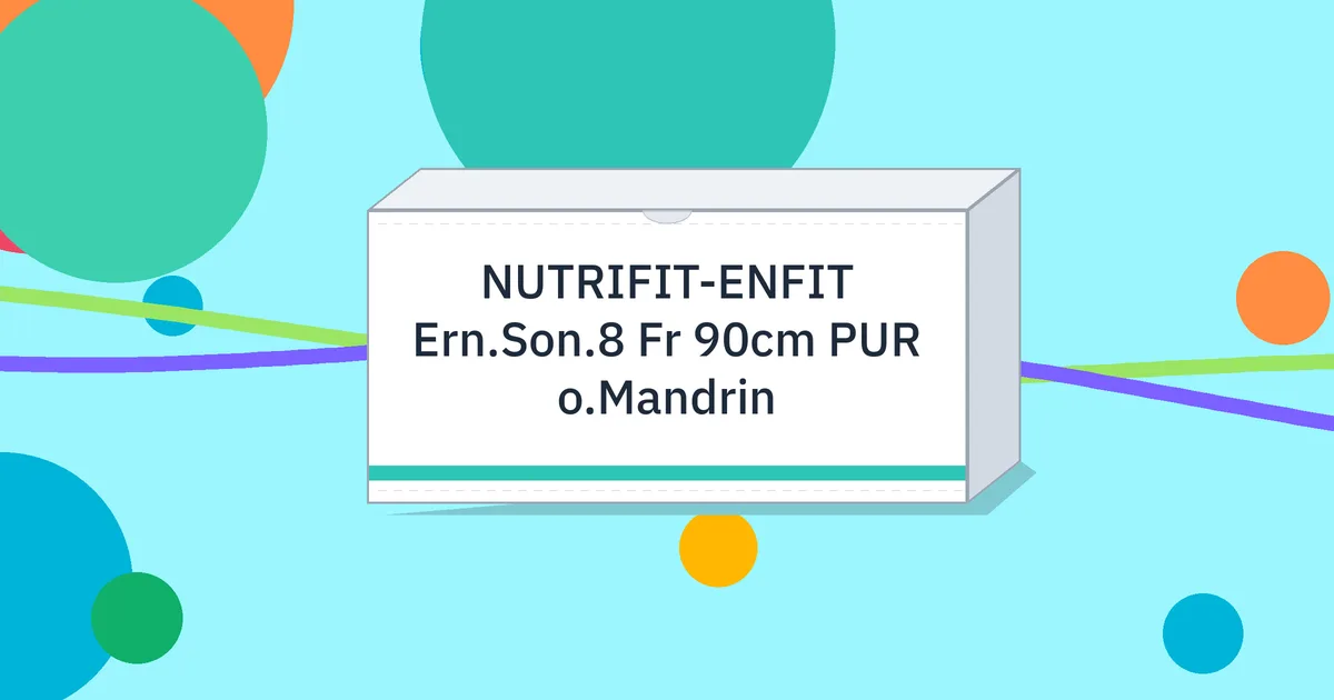 Symbolbild: Packung mit der Aufschrift NUTRIFIT-ENFIT Ern.Son.8 Fr 90cm PUR o.Mandrin (PZN 14173767) – Verfügbarkeit und Bezug in Apotheken in Frankfurt am Main