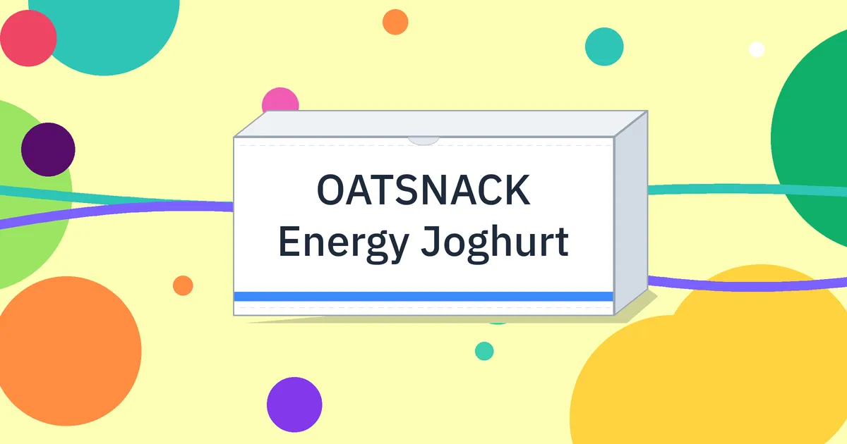 Symbolbild: Packung mit der Aufschrift OATSNACK Energy Joghurt (PZN 03720195) – Verfügbarkeit und Bezug in Apotheken in Frankfurt am Main