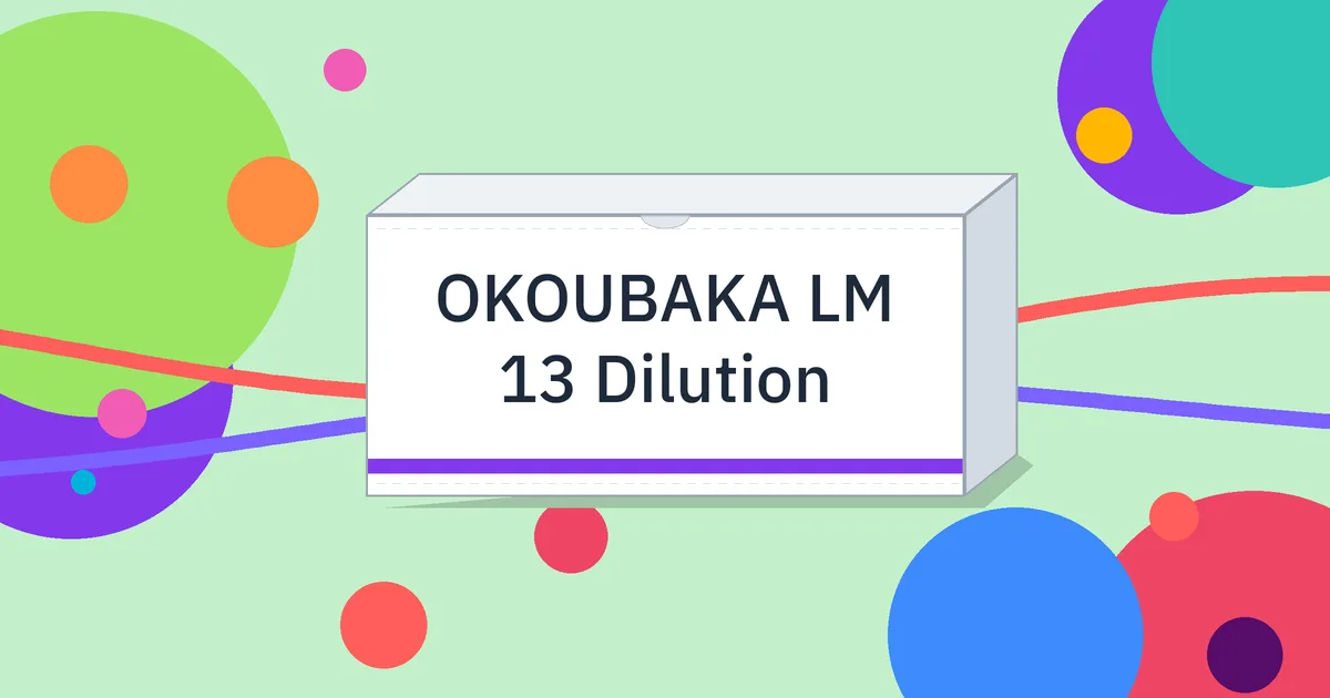 Symbolbild: Packung mit der Aufschrift OKOUBAKA LM 13 Dilution (PZN 12970778) – Verfügbarkeit und Bezug in Apotheken in Frankfurt am Main