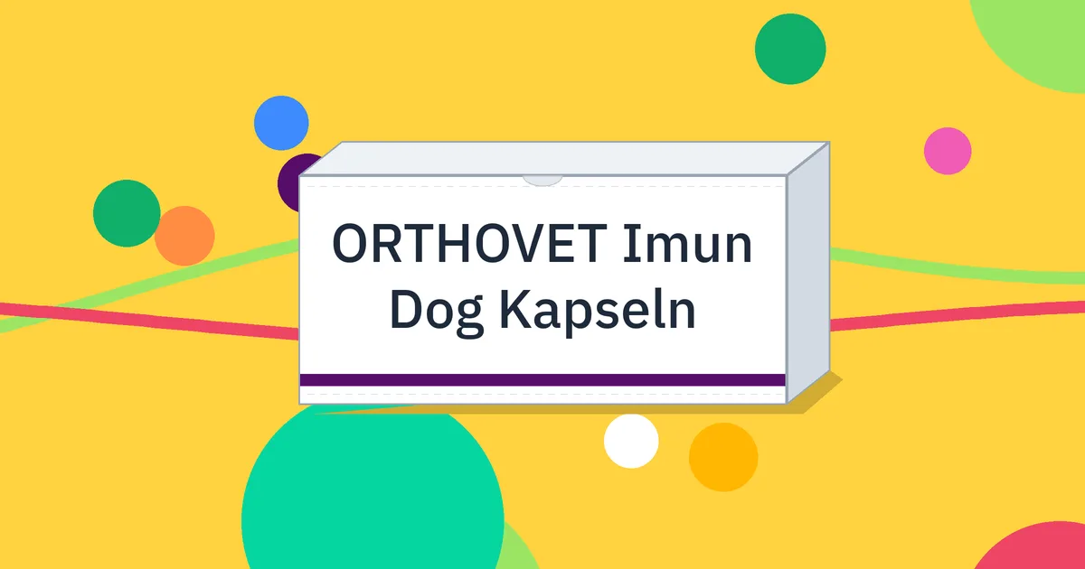 Symbolbild: Packung mit der Aufschrift ORTHOVET Imun Dog Kapseln (PZN 14320263) – Verfügbarkeit und Bezug in Apotheken in Frankfurt am Main
