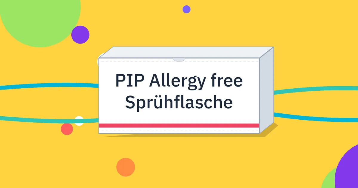 Symbolbild: Packung mit der Aufschrift PIP Allergy free Sprühflasche (PZN 10127871) – Verfügbarkeit und Bezug in Apotheken in Frankfurt am Main