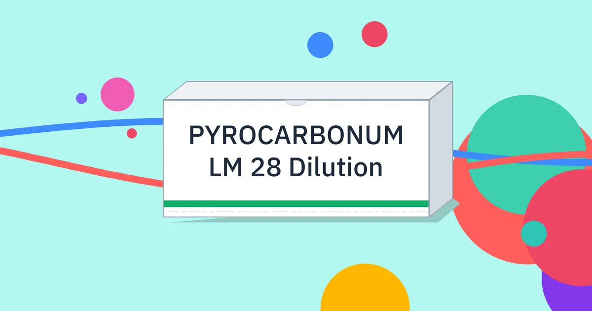 Symbolbild: Packung mit der Aufschrift PYROCARBONUM LM 28 Dilution (PZN 13672907) – Verfügbarkeit und Bezug in Apotheken in Frankfurt am Main