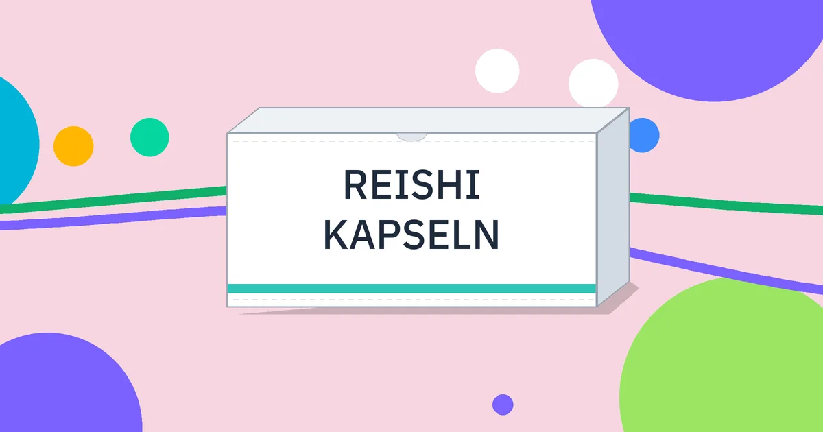 Symbolbild: Packung mit der Aufschrift REISHI KAPSELN (PZN 04683970) – Verfügbarkeit und Bezug in Apotheken in Frankfurt am Main