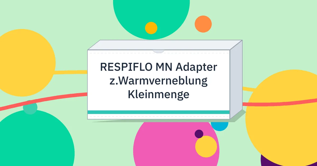 Symbolbild: Packung mit der Aufschrift RESPIFLO MN Adapter z.Warmverneblung Kleinmenge (PZN 00508388) – Verfügbarkeit und Bezug in Apotheken in Frankfurt am Main
