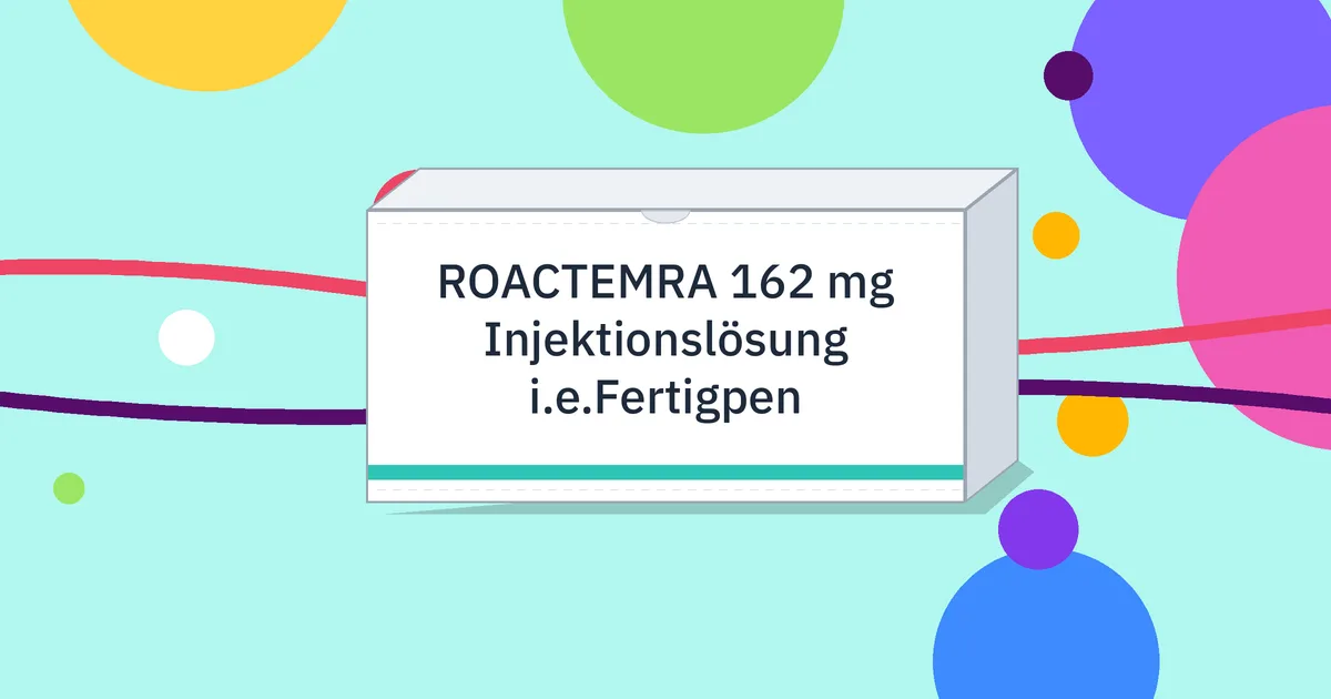 Symbolbild: Packung mit der Aufschrift ROACTEMRA 162 mg Injektionslösung i.e.Fertigpen (PZN 20577138) – Verfügbarkeit und Bezug in Apotheken in Frankfurt am Main