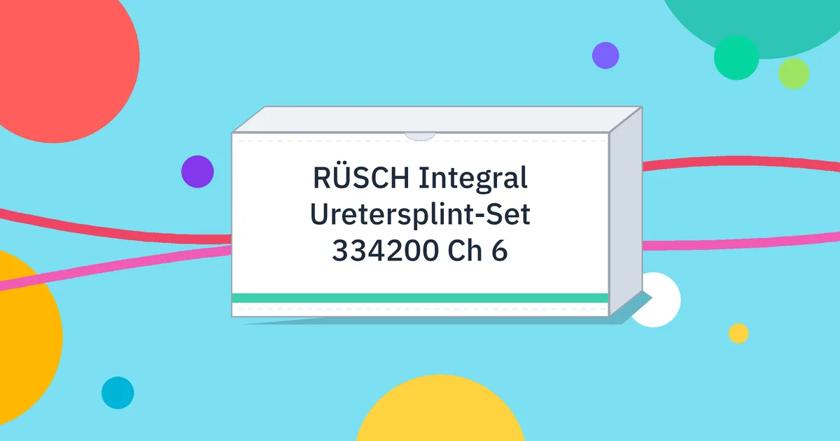 Symbolbild: Packung mit der Aufschrift RÜSCH Integral Uretersplint-Set 334200 Ch 6 (PZN 04249392) – Verfügbarkeit und Bezug in Apotheken in Frankfurt am Main