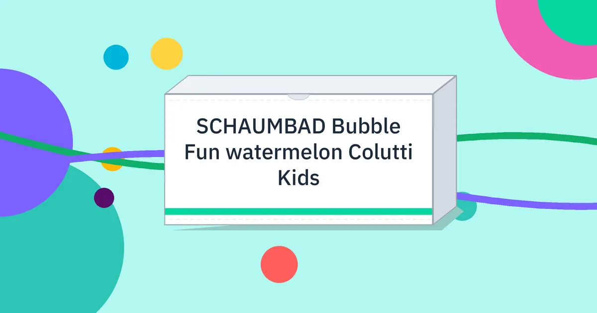Symbolbild: Packung mit der Aufschrift SCHAUMBAD Bubble Fun watermelon Colutti Kids (PZN 11349384) – Verfügbarkeit und Bezug in Apotheken in Frankfurt am Main