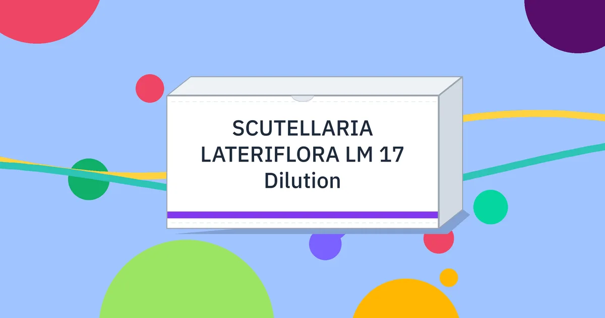 Symbolbild: Packung mit der Aufschrift SCUTELLARIA LATERIFLORA LM 17 Dilution (PZN 13184970) – Verfügbarkeit und Bezug in Apotheken in Frankfurt am Main