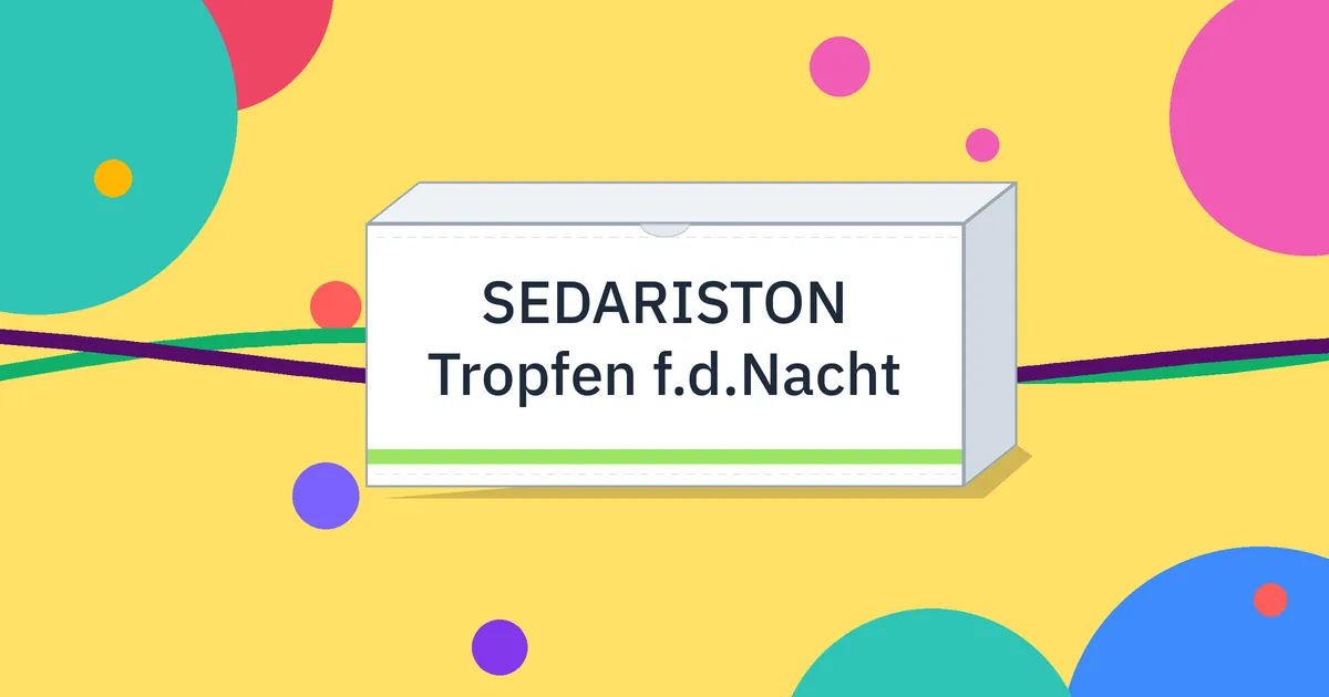 Symbolbild: Packung mit der Aufschrift SEDARISTON Tropfen f.d.Nacht (PZN 04218026) – Verfügbarkeit und Bezug in Apotheken in Frankfurt am Main
