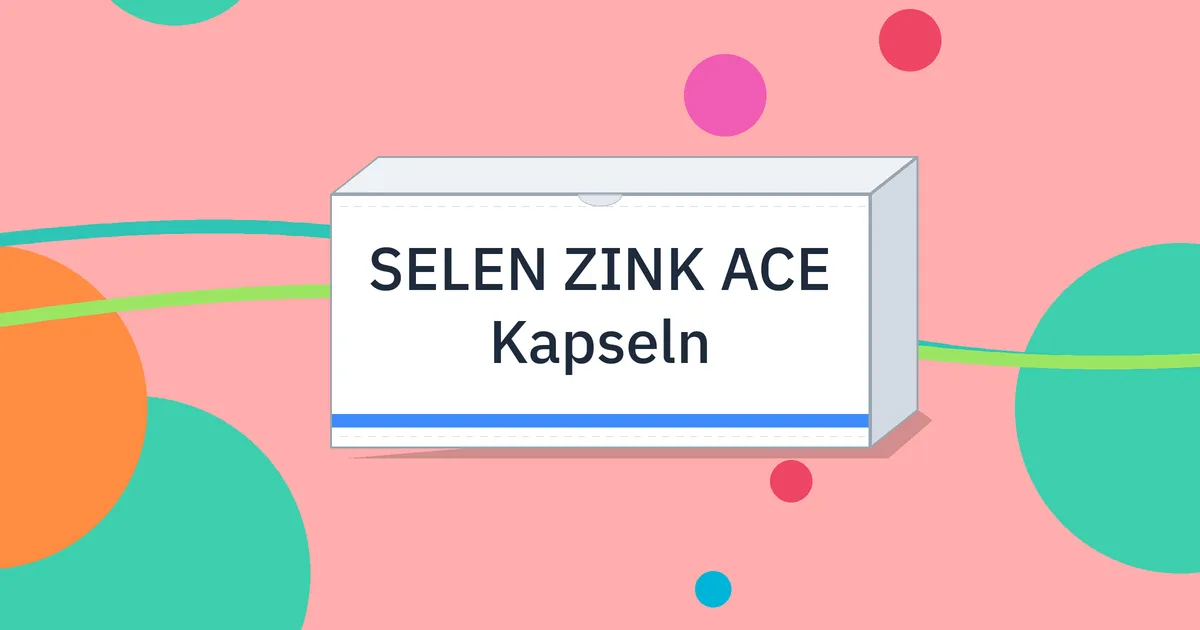 Symbolbild: Packung mit der Aufschrift SELEN ZINK ACE Kapseln (PZN 12468926) – Verfügbarkeit und Bezug in Apotheken in Frankfurt am Main