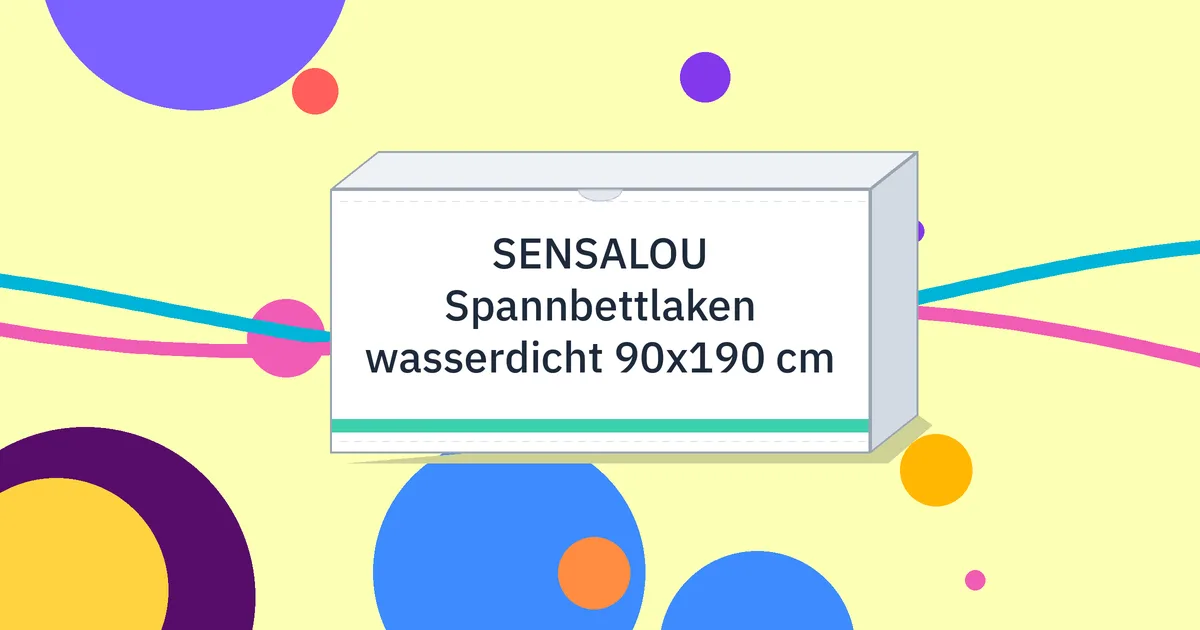 Symbolbild: Packung mit der Aufschrift SENSALOU Spannbettlaken wasserdicht 90x190 cm (PZN 20725857) – Verfügbarkeit und Bezug in Apotheken in Frankfurt am Main