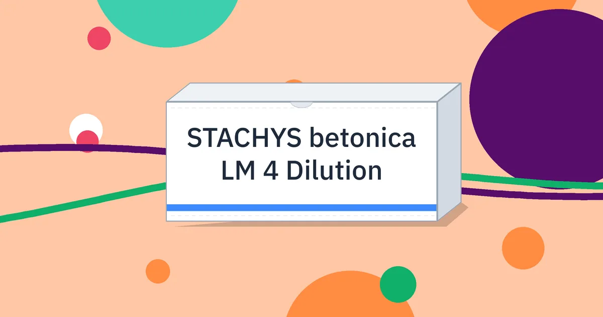 Symbolbild: Packung mit der Aufschrift STACHYS betonica LM 4 Dilution (PZN 13683466) – Verfügbarkeit und Bezug in Apotheken in Frankfurt am Main