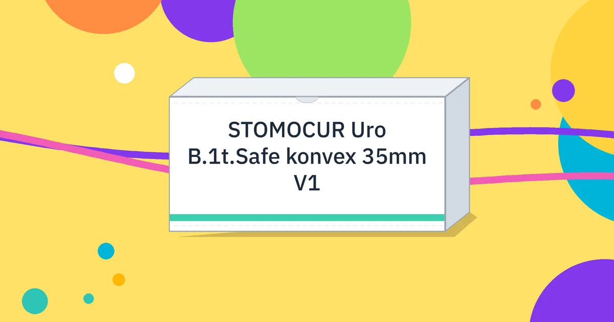 Symbolbild: Packung mit der Aufschrift STOMOCUR Uro B.1t.Safe konvex 35mm V1 (PZN 13866965) – Verfügbarkeit und Bezug in Apotheken in Frankfurt am Main