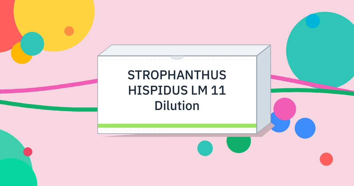 Symbolbild: Packung mit der Aufschrift STROPHANTHUS HISPIDUS LM 11 Dilution (PZN 13205318) – Verfügbarkeit und Bezug in Apotheken in Frankfurt am Main