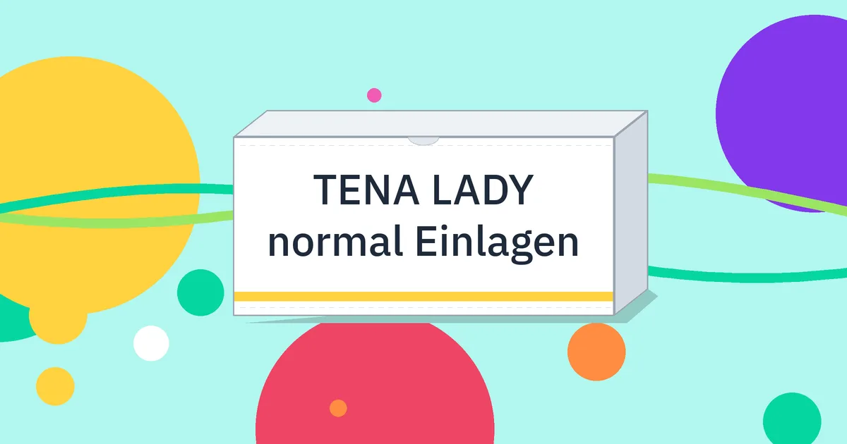 Symbolbild: Packung mit der Aufschrift TENA LADY normal Einlagen (PZN 02038403) – Verfügbarkeit und Bezug in Apotheken in Frankfurt am Main