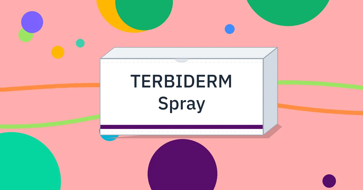 Symbolbild: Packung mit der Aufschrift TERBIDERM Spray (PZN 07646811) – Verfügbarkeit und Bezug in Apotheken in Frankfurt am Main
