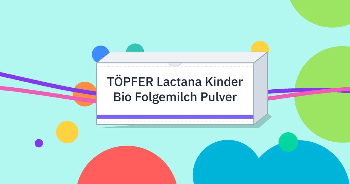 Symbolbild: Packung mit der Aufschrift TÖPFER Lactana Kinder Bio Folgemilch Pulver (PZN 14141170) – Verfügbarkeit und Bezug in Apotheken in Frankfurt am Main