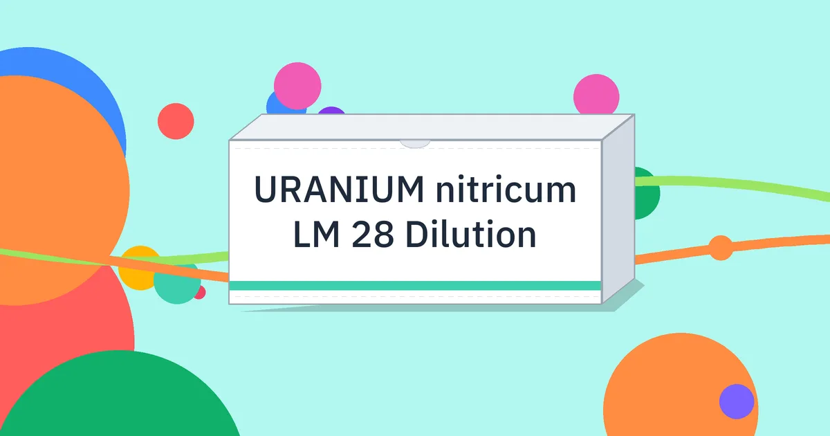Symbolbild: Packung mit der Aufschrift URANIUM nitricum LM 28 Dilution (PZN 13256468) – Verfügbarkeit und Bezug in Apotheken in Frankfurt am Main