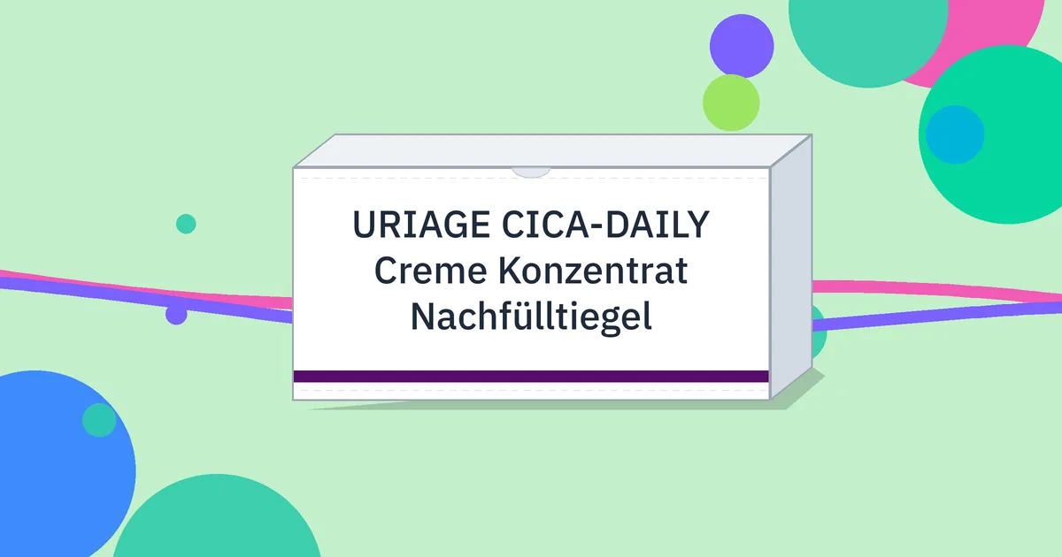 Symbolbild: Packung mit der Aufschrift URIAGE CICA-DAILY Creme Konzentrat Nachfülltiegel (PZN 19177072) – Verfügbarkeit und Bezug in Apotheken in Frankfurt am Main