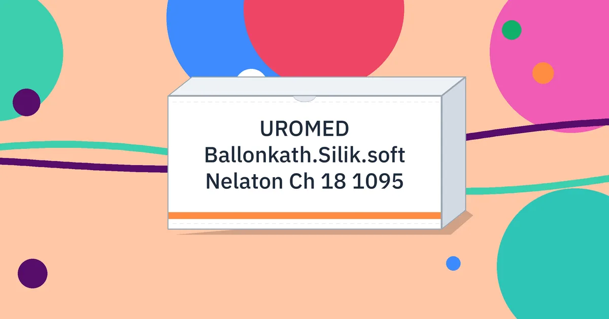 Symbolbild: Packung mit der Aufschrift UROMED Ballonkath.Silik.soft Nelaton Ch 18 1095 (PZN 18389613) – Verfügbarkeit und Bezug in Apotheken in Frankfurt am Main