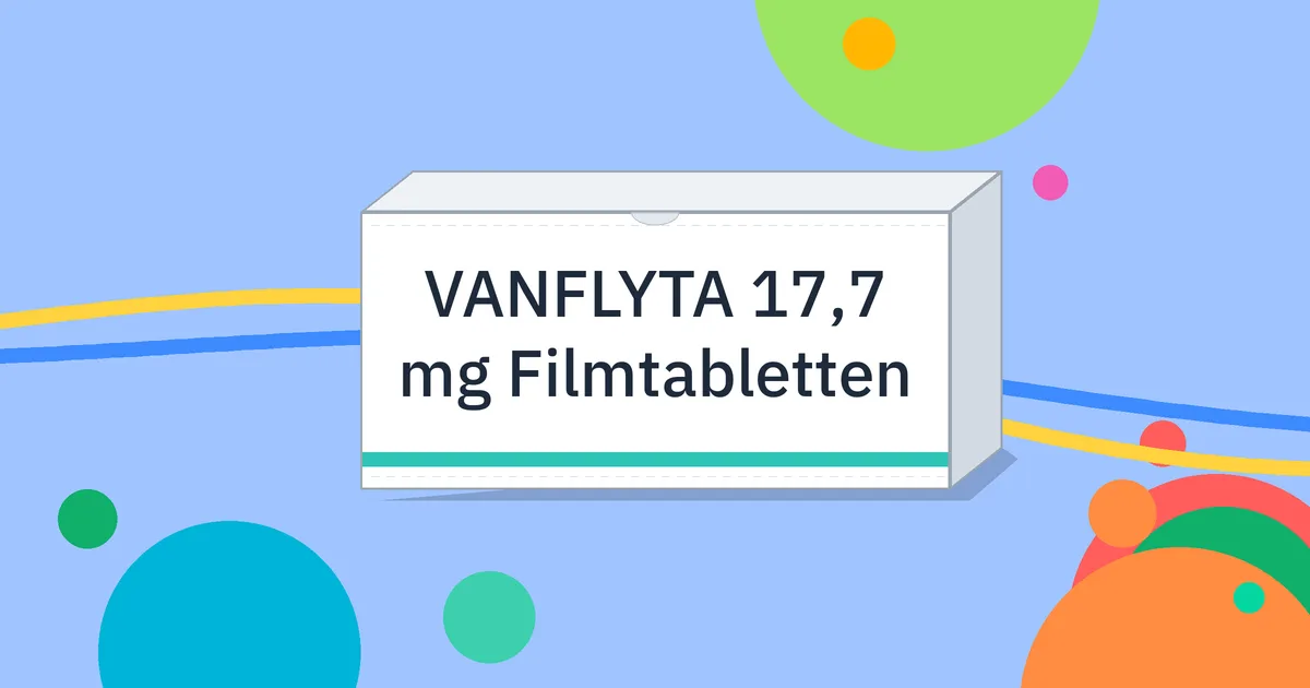 Symbolbild: Packung mit der Aufschrift VANFLYTA 17,7 mg Filmtabletten (PZN 15623818) – Verfügbarkeit und Bezug in Apotheken in Frankfurt am Main