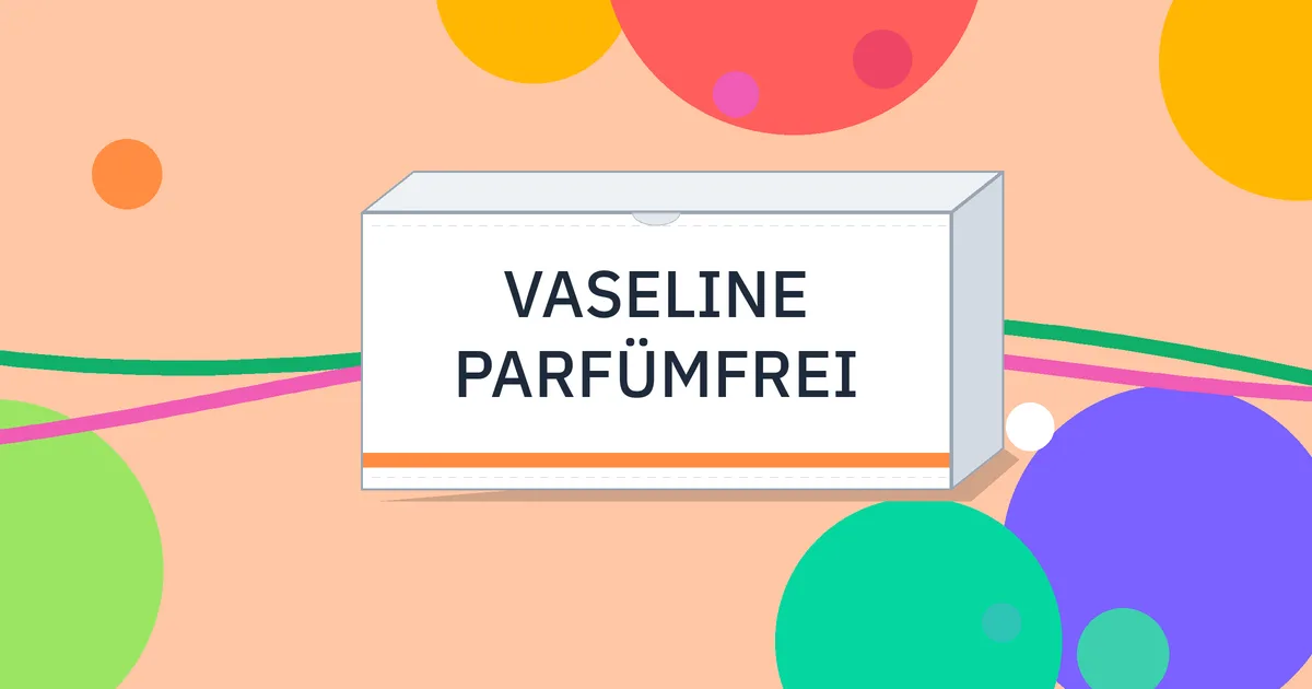 Symbolbild: Packung mit der Aufschrift VASELINE PARFÜMFREI (PZN 13973158) – Verfügbarkeit und Bezug in Apotheken in Frankfurt am Main