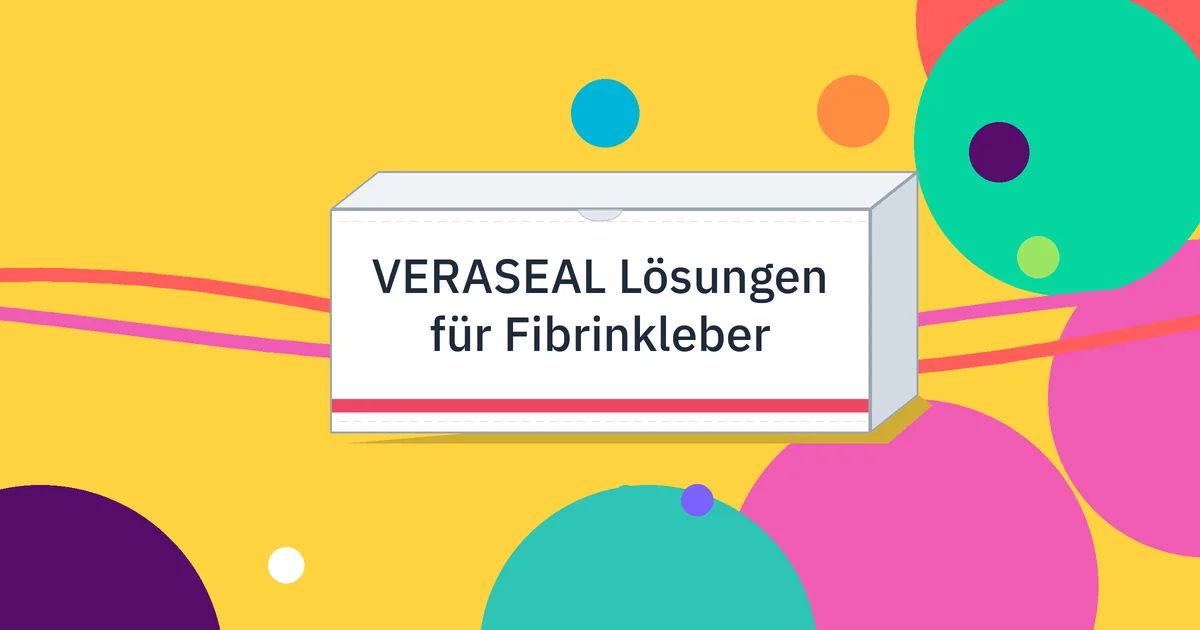 Symbolbild: Packung mit der Aufschrift VERASEAL Lösungen für Fibrinkleber (PZN 16528370) – Verfügbarkeit und Bezug in Apotheken in Frankfurt am Main