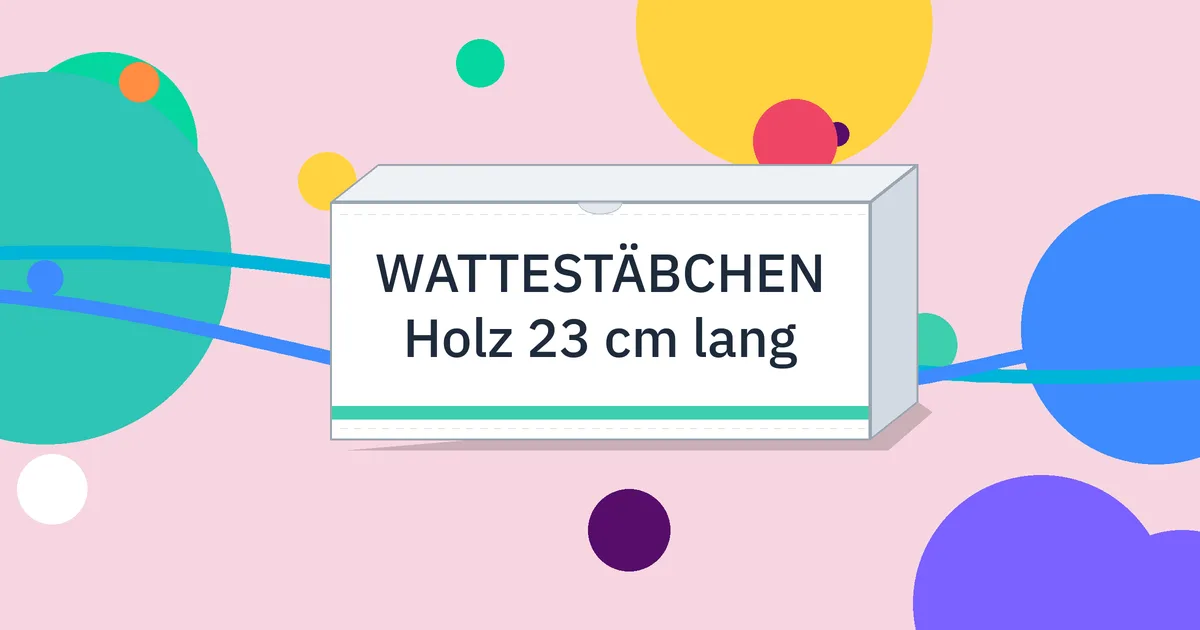 Symbolbild: Packung mit der Aufschrift WATTESTÄBCHEN Holz 23 cm lang (PZN 07305719) – Verfügbarkeit und Bezug in Apotheken in Frankfurt am Main