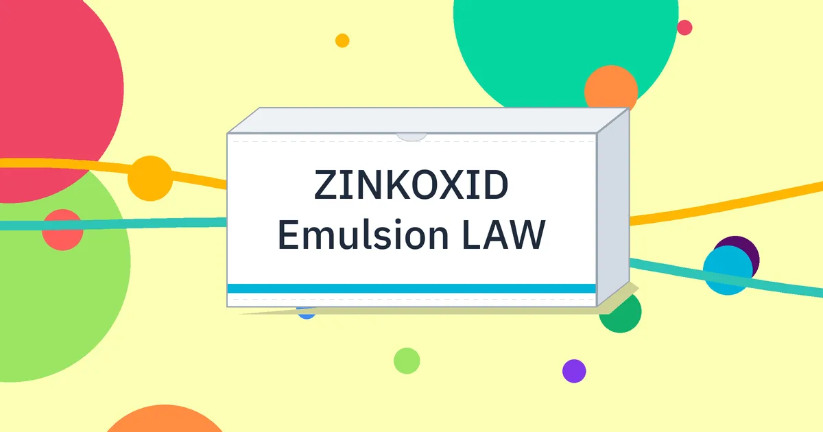 Symbolbild: Packung mit der Aufschrift ZINKOXID Emulsion LAW (PZN 04909167) – Verfügbarkeit und Bezug in Apotheken in Frankfurt am Main