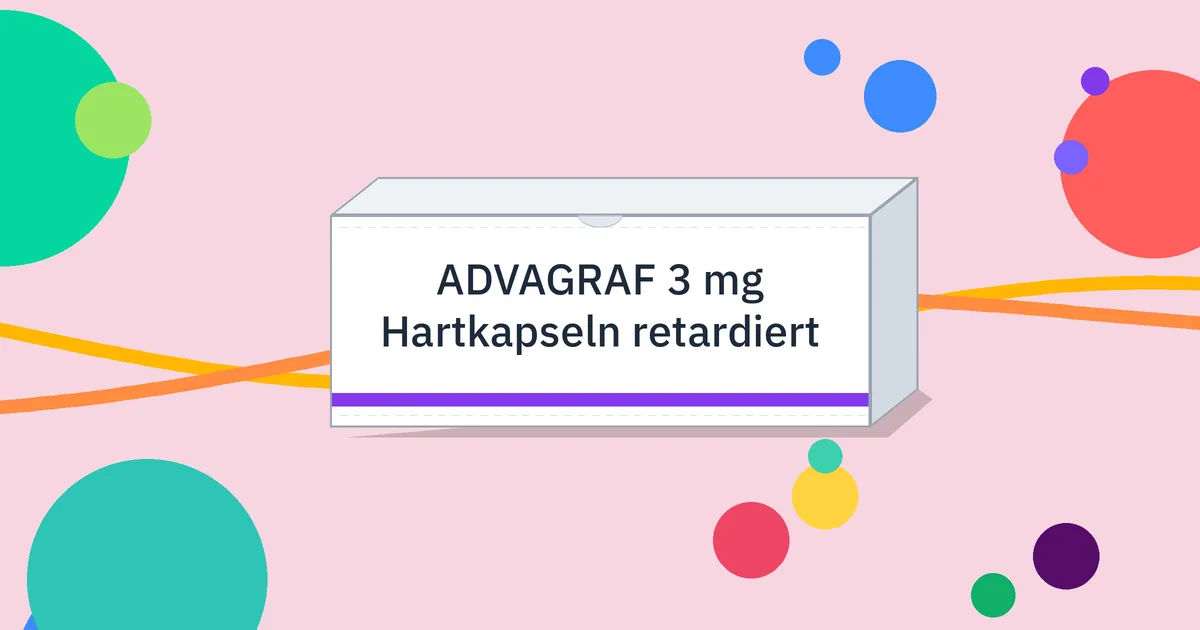 Symbolbild: Packung mit der Aufschrift ADVAGRAF 3 mg Hartkapseln retardiert (PZN 18913296) – Verfügbarkeit und Bezug in Apotheken in Frankfurt am Main