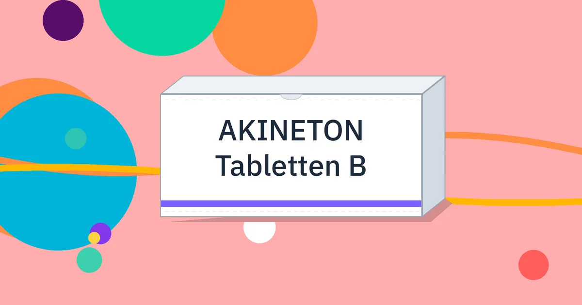 Symbolbild: Packung mit der Aufschrift AKINETON Tabletten B (PZN 03063975) – Verfügbarkeit und Bezug in Apotheken in Frankfurt am Main