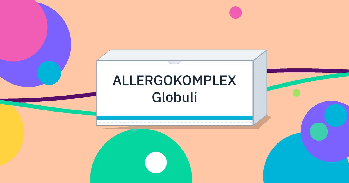 Symbolbild: Packung mit der Aufschrift ALLERGOKOMPLEX Globuli (PZN 15389104) – Verfügbarkeit und Bezug in Apotheken in Frankfurt am Main