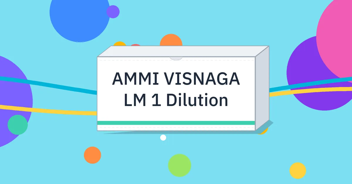 Symbolbild: Packung mit der Aufschrift AMMI VISNAGA LM 1 Dilution (PZN 12760070) – Verfügbarkeit und Bezug in Apotheken in Frankfurt am Main