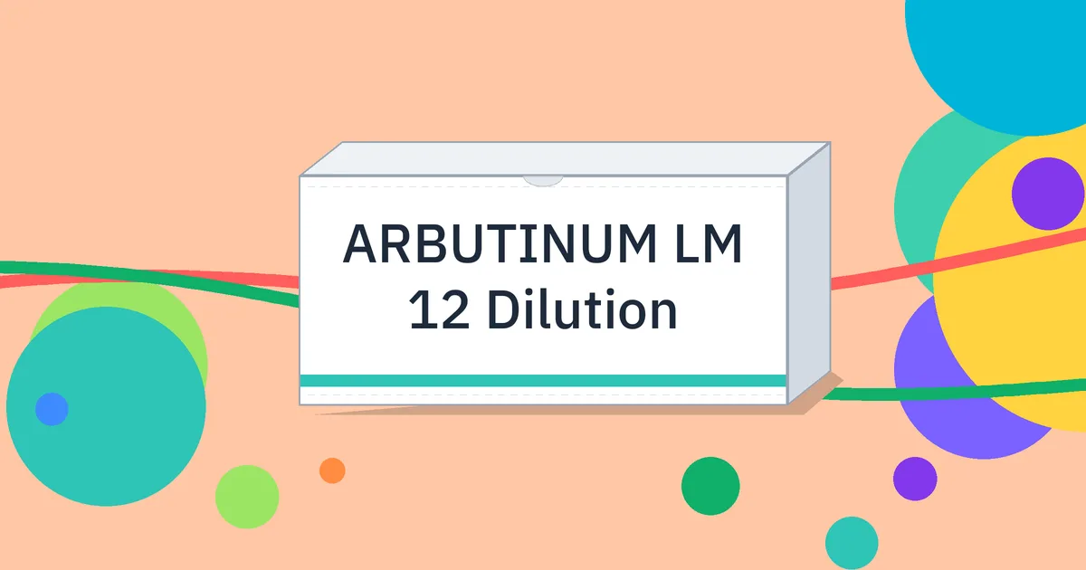 Symbolbild: Packung mit der Aufschrift ARBUTINUM LM 12 Dilution (PZN 13386596) – Verfügbarkeit und Bezug in Apotheken in Frankfurt am Main