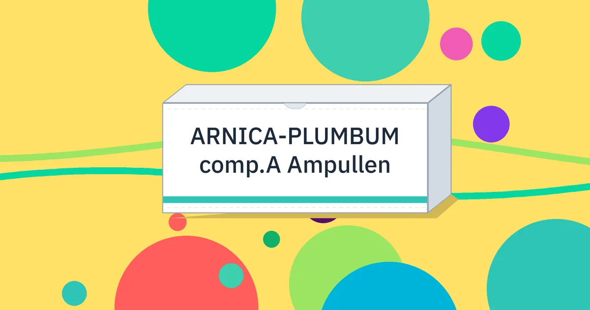 Symbolbild: Packung mit der Aufschrift ARNICA-PLUMBUM comp.A Ampullen (PZN 01750708) – Verfügbarkeit und Bezug in Apotheken in Frankfurt am Main