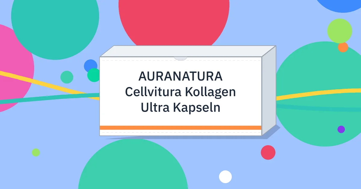 Symbolbild: Packung mit der Aufschrift AURANATURA Cellvitura Kollagen Ultra Kapseln (PZN 19408608) – Verfügbarkeit und Bezug in Apotheken in Frankfurt am Main