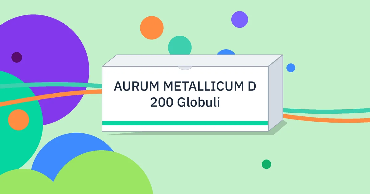 Symbolbild: Packung mit der Aufschrift AURUM METALLICUM D 200 Globuli (PZN 04206276) – Verfügbarkeit und Bezug in Apotheken in Frankfurt am Main