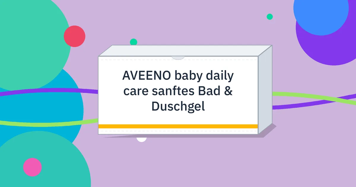Symbolbild: Packung mit der Aufschrift AVEENO baby daily care sanftes Bad & Duschgel (PZN 19899612) – Verfügbarkeit und Bezug in Apotheken in Frankfurt am Main