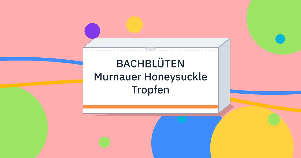 Symbolbild: Packung mit der Aufschrift BACHBLÜTEN Murnauer Honeysuckle Tropfen (PZN 07752565) – Verfügbarkeit und Bezug in Apotheken in Frankfurt am Main