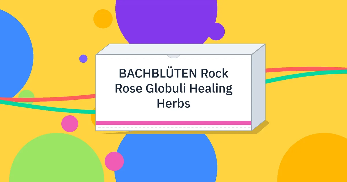 Symbolbild: Packung mit der Aufschrift BACHBLÜTEN Rock Rose Globuli Healing Herbs (PZN 07366170) – Verfügbarkeit und Bezug in Apotheken in Frankfurt am Main