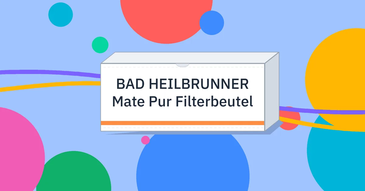 Symbolbild: Packung mit der Aufschrift BAD HEILBRUNNER Mate Pur Filterbeutel (PZN 16348656) – Verfügbarkeit und Bezug in Apotheken in Frankfurt am Main