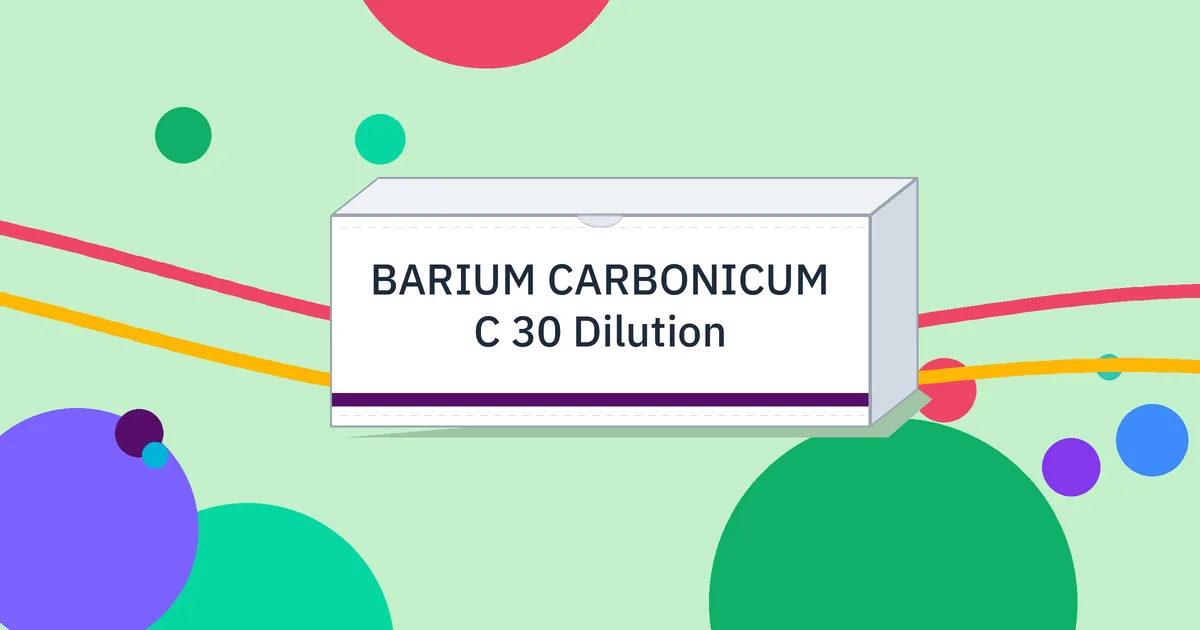 Symbolbild: Packung mit der Aufschrift BARIUM CARBONICUM C 30 Dilution (PZN 07161083) – Verfügbarkeit und Bezug in Apotheken in Frankfurt am Main