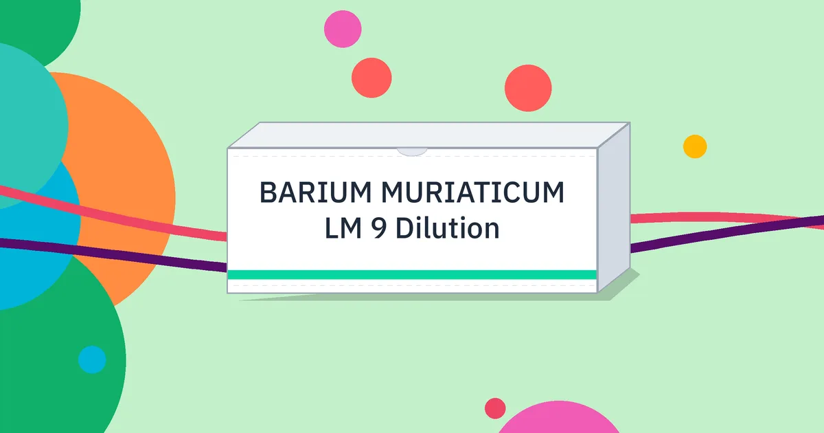 Symbolbild: Packung mit der Aufschrift BARIUM MURIATICUM LM 9 Dilution (PZN 12790243) – Verfügbarkeit und Bezug in Apotheken in Frankfurt am Main